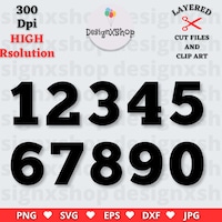 Mandala Numbers SVG, Zentangle Numbers SVG Files for Silhouette Cameo ...