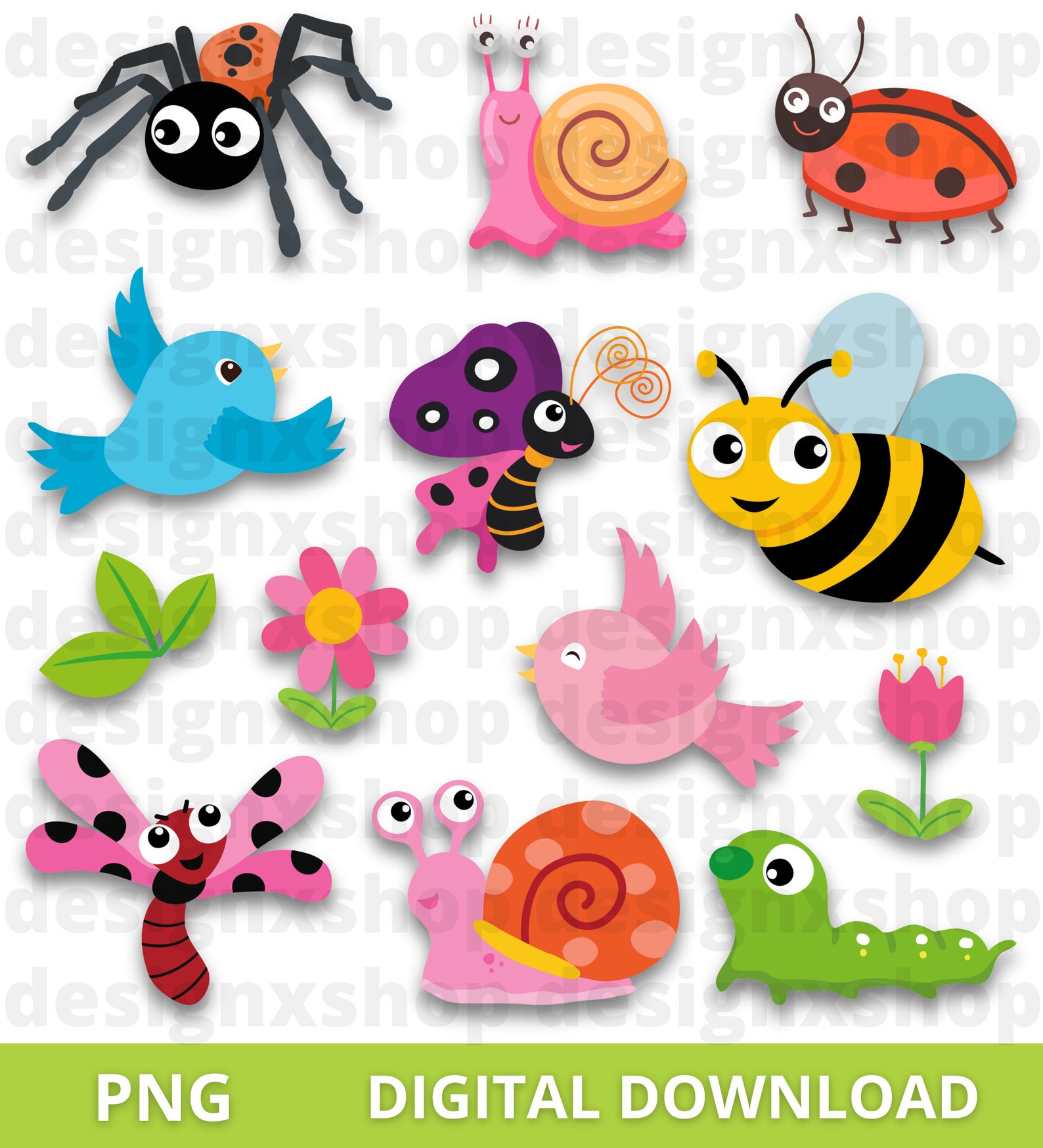 Bugs Clipart, Insects Clipart, Butterfly Clipart, Animal Clipart ...