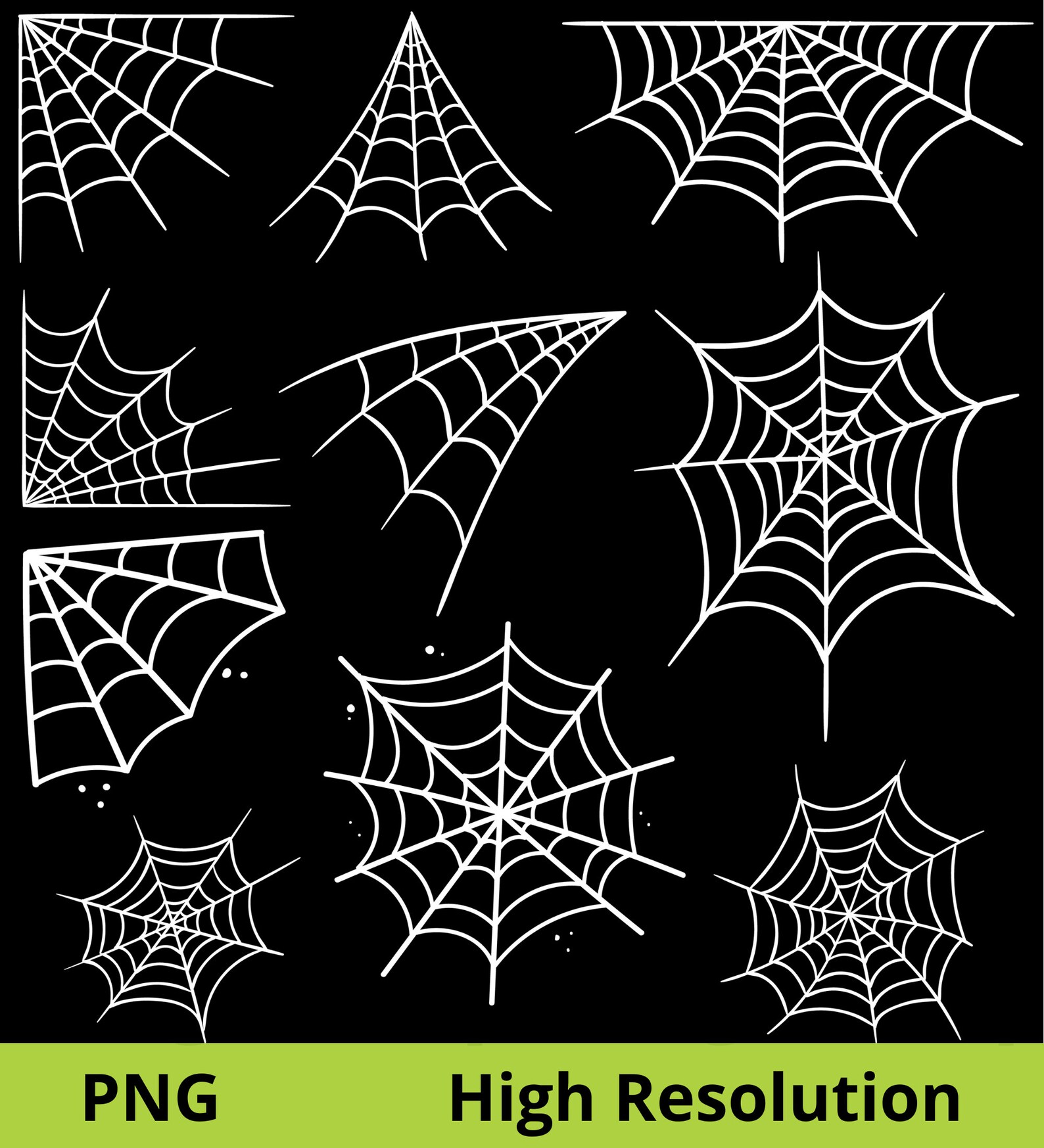 Halloween Cobweb Clipart Spider Web SVG Bundle Cobweb Svg - Etsy
