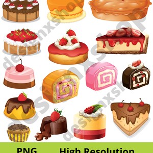Food Clipart, Candy Clipart, Ice-cream Clipart, Cake Clipart, Cupcakes ...