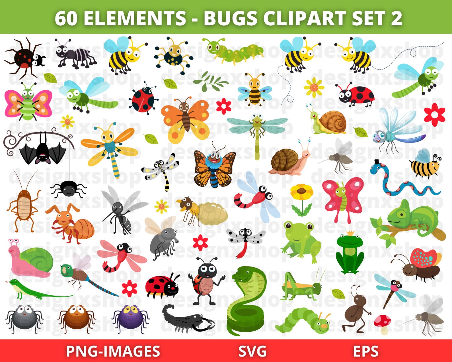 Bugs Clipart, Insects Clipart, Butterfly Clipart, Animal Clipart ...
