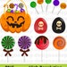 Halloween Candy Clipart Bundle | Spooky Cupcakes, Lollipops, Sweets ...