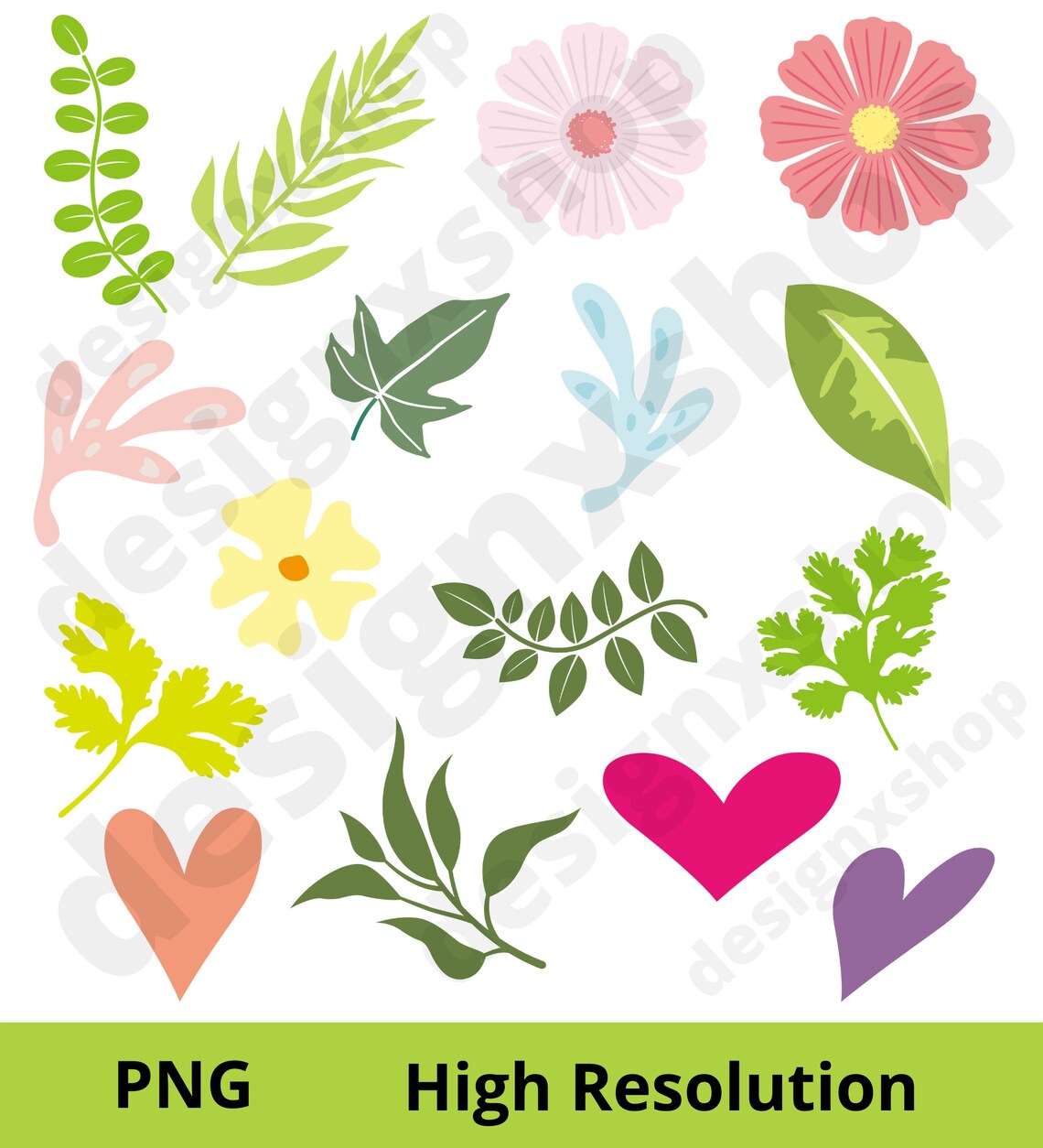 Spring Clipart Easter Clipart Flower Clipart Floral | Etsy