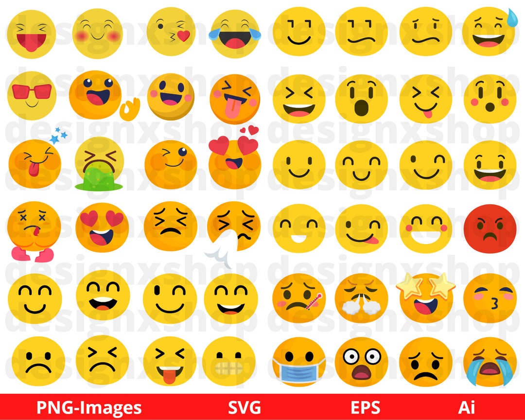 Emoji Clipart, Smiley Face Svg, Emoji Svg, Happy Face Svg, Smiley Face ...