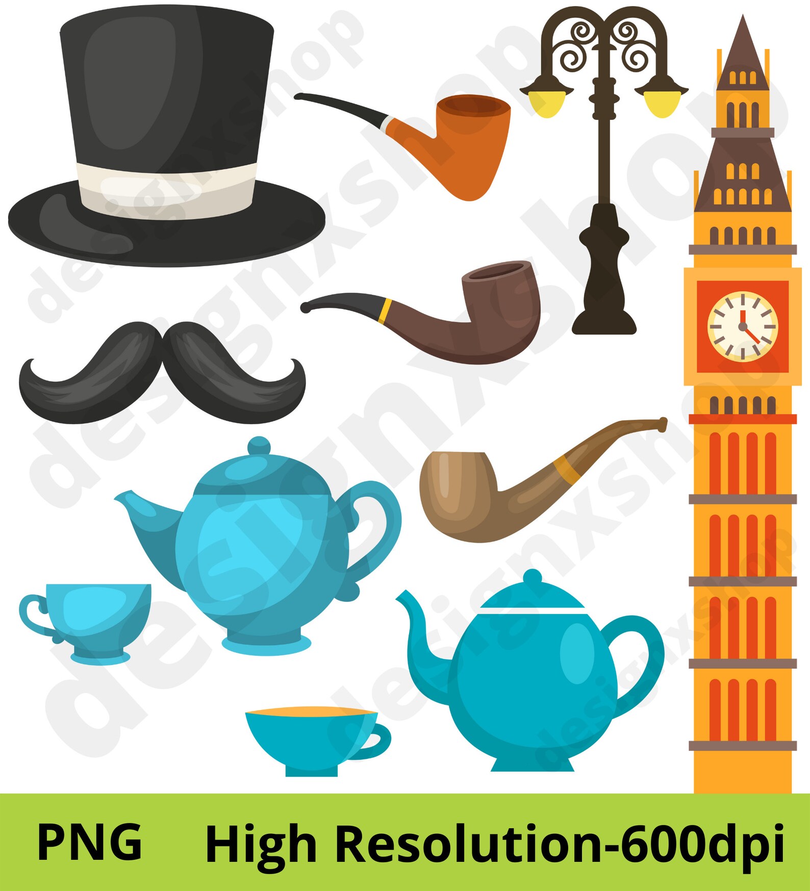 London Clipart, England Clipart, British Clipart, Travel Clipart ...