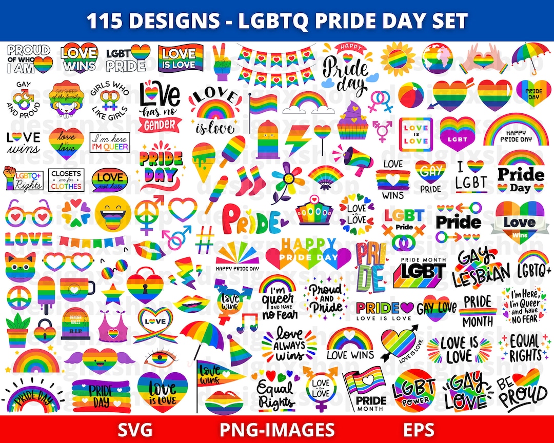 LGBTQ SVG Bundle, LGBT Svg, Pride Svg, Gay Pride Svg, Lgbt Quotes Svg ...