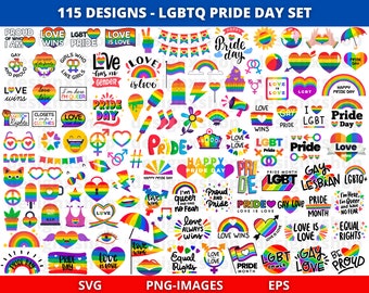 LGBTQ SVG Bundle, LGBT Svg, Pride Svg, Gay Pride Svg, Lgbt Quotes Svg ...