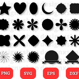 Basic Shape SVG Bundle, Frames Svg - Tags Svg - Label Svg - Banner Svg ...