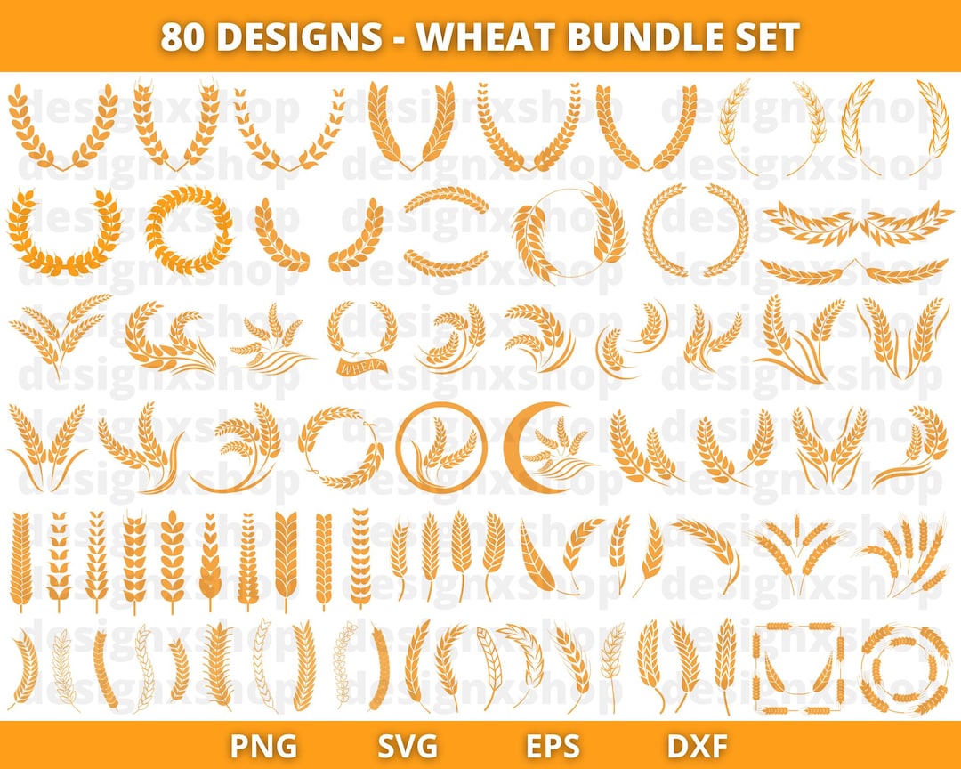 Wheat Svg Bundle | Wheat Svg | Grain Svg | Svg Files for Cricut ...