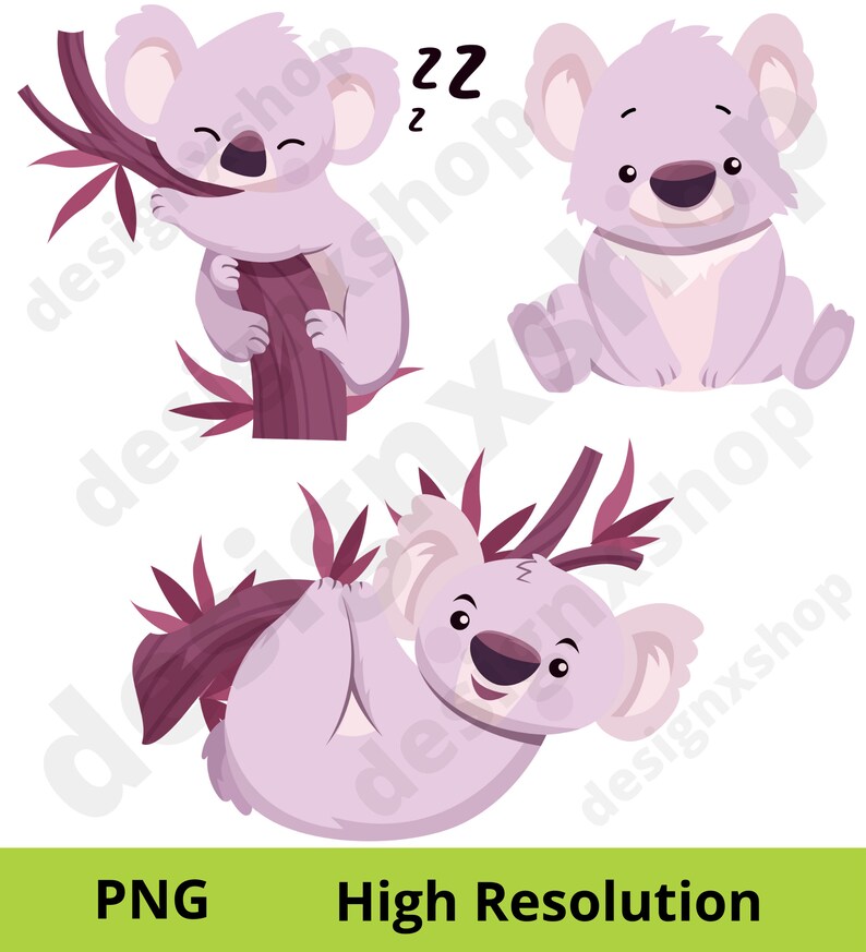 Cute Koala Clipart Koala Bear Clipart KOALA Clipart Animals - Etsy
