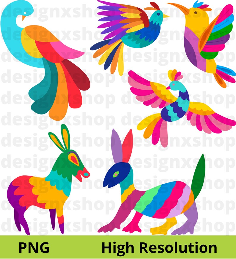 Mexican Otomi Clipart Otomi Clipart Mexico Clipart Colorful - Etsy ...