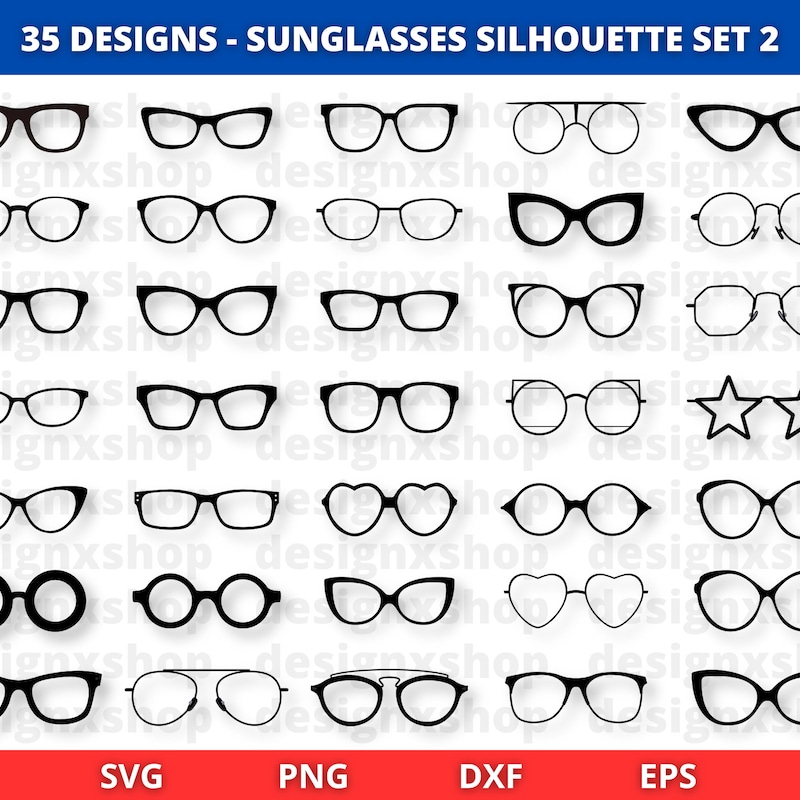 Sunglasses Svg - Etsy