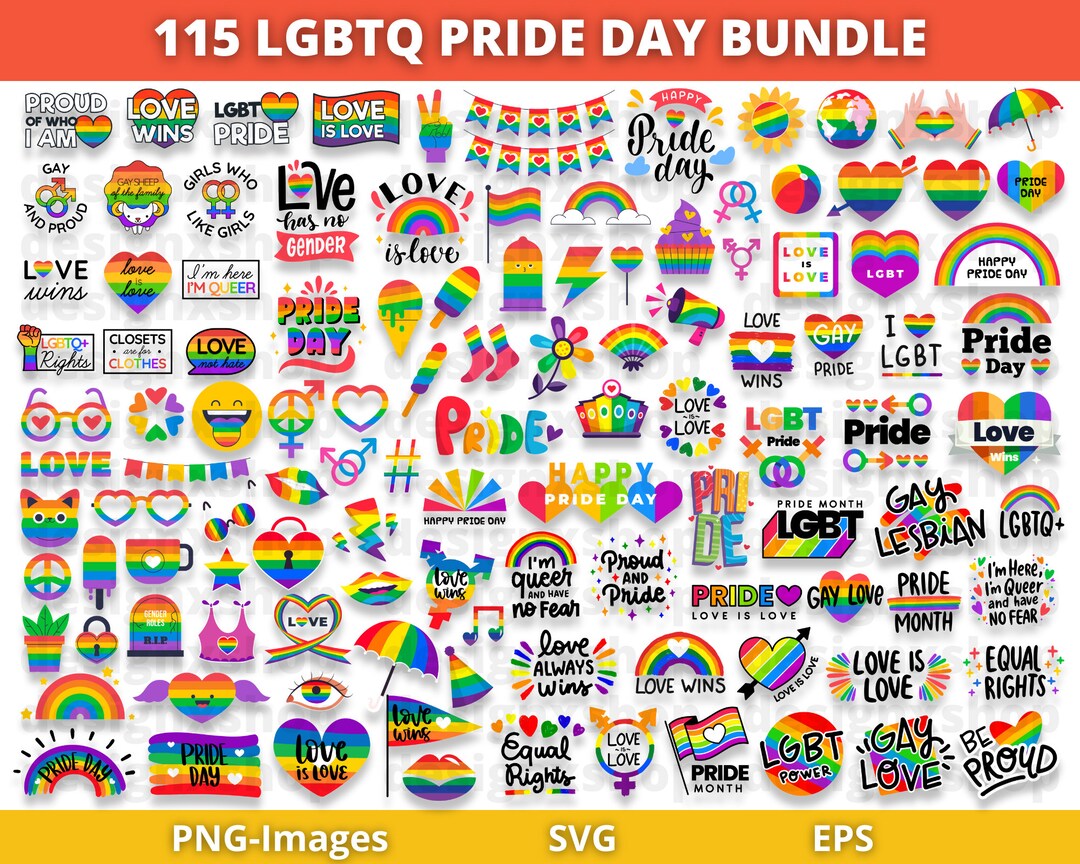 LGBTQ SVG Bundle, LGBT Svg, Pride Svg, Gay Pride Svg, Lgbt Quotes Svg ...
