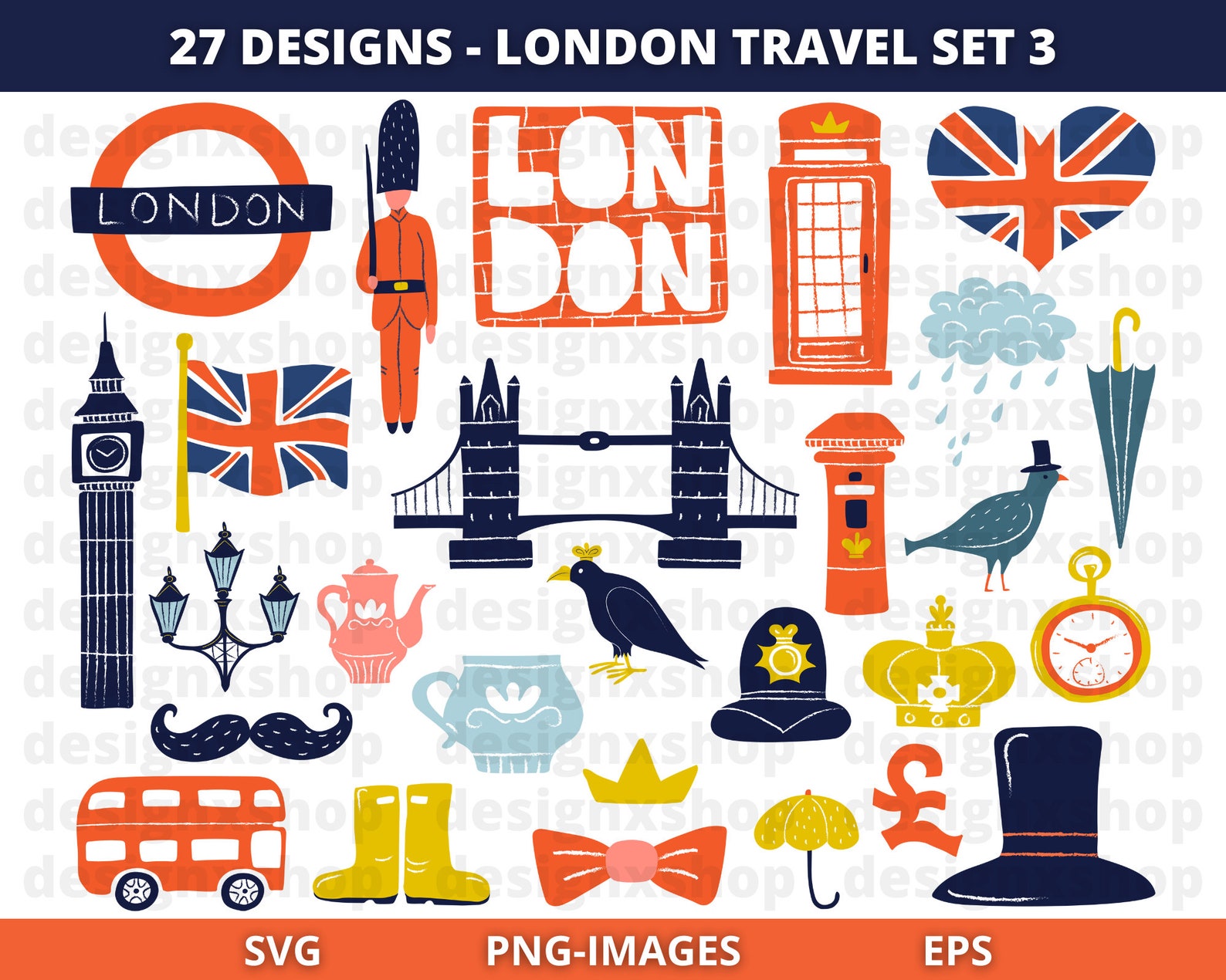 London Clipart, England Clipart, British Clipart, Travel Clipart ...