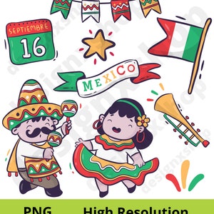 Viva Mexico Clipart, Fiesta Clipart, Mexican Clipart, Cinco De Mayo ...