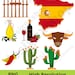 SPAIN Clipart, Spanish Clipart, Travel Clipart, Europe Clipart ...