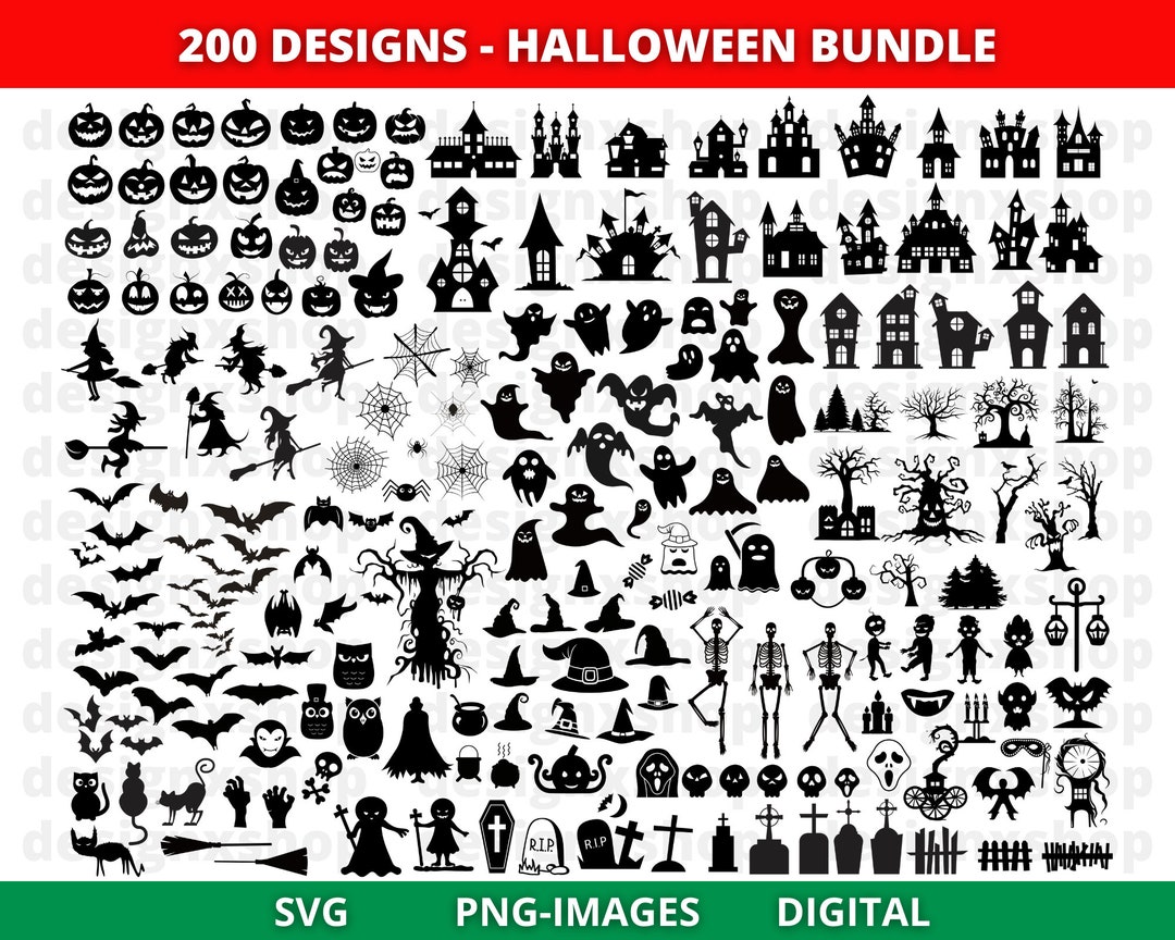 Halloween SVG Bundle, Halloween Character SVG Pack, Halloween Svg Files ...