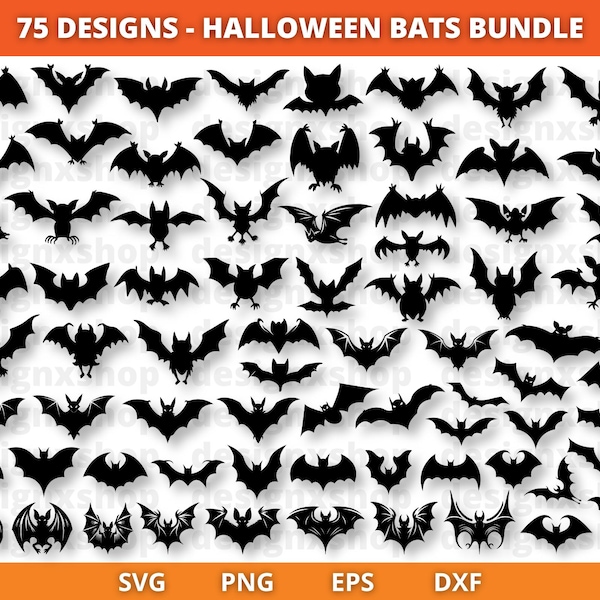 Bat Svg - Etsy