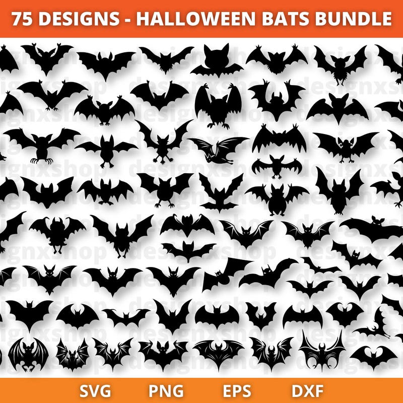 Bat Svg - Etsy