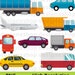 Logistic Vehicles Clipart, Delivery Clipart, Transportation Clipart ...