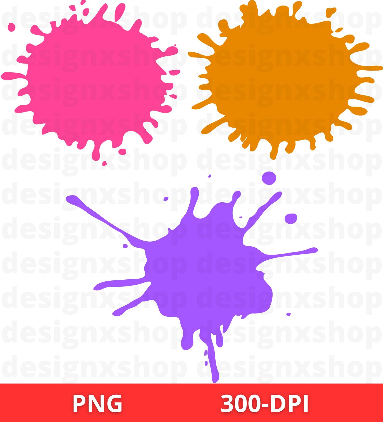 Paint Splatter SVG Bundle, Paint Splats Svg Files, Paint Svg, Ink ...