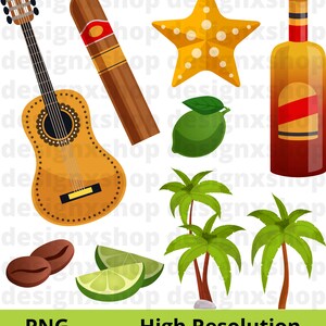 Cuba Clipart, Havana Clipart, Travel Clipart, Country Clipart, Cuban ...