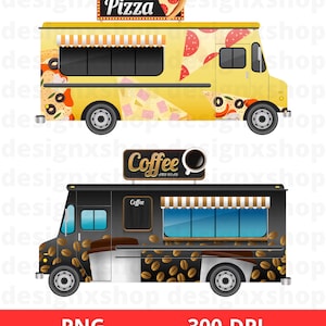 Food Truck Clipart, Food Trucks, Donut, Burger, Ice Cream, Hotdog ...