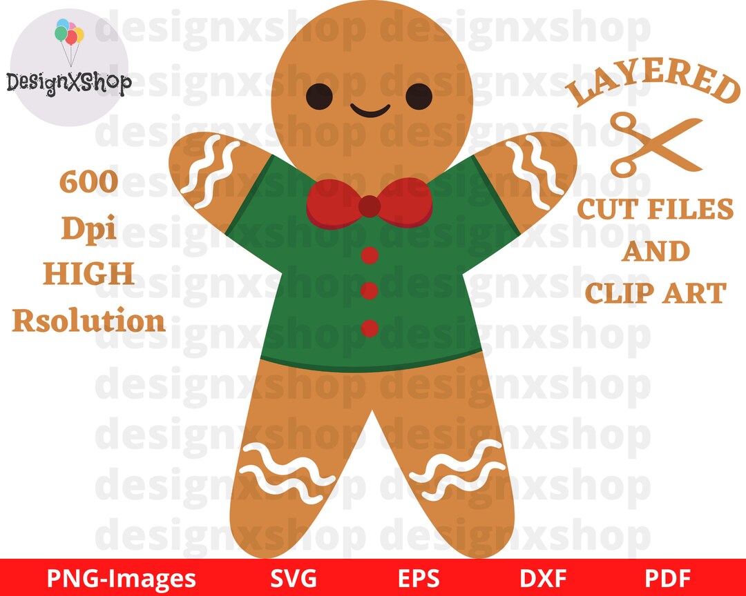 Christmas Gingerbread SVG, Gingerbread Man Svg, Gingerbread Cut Files ...