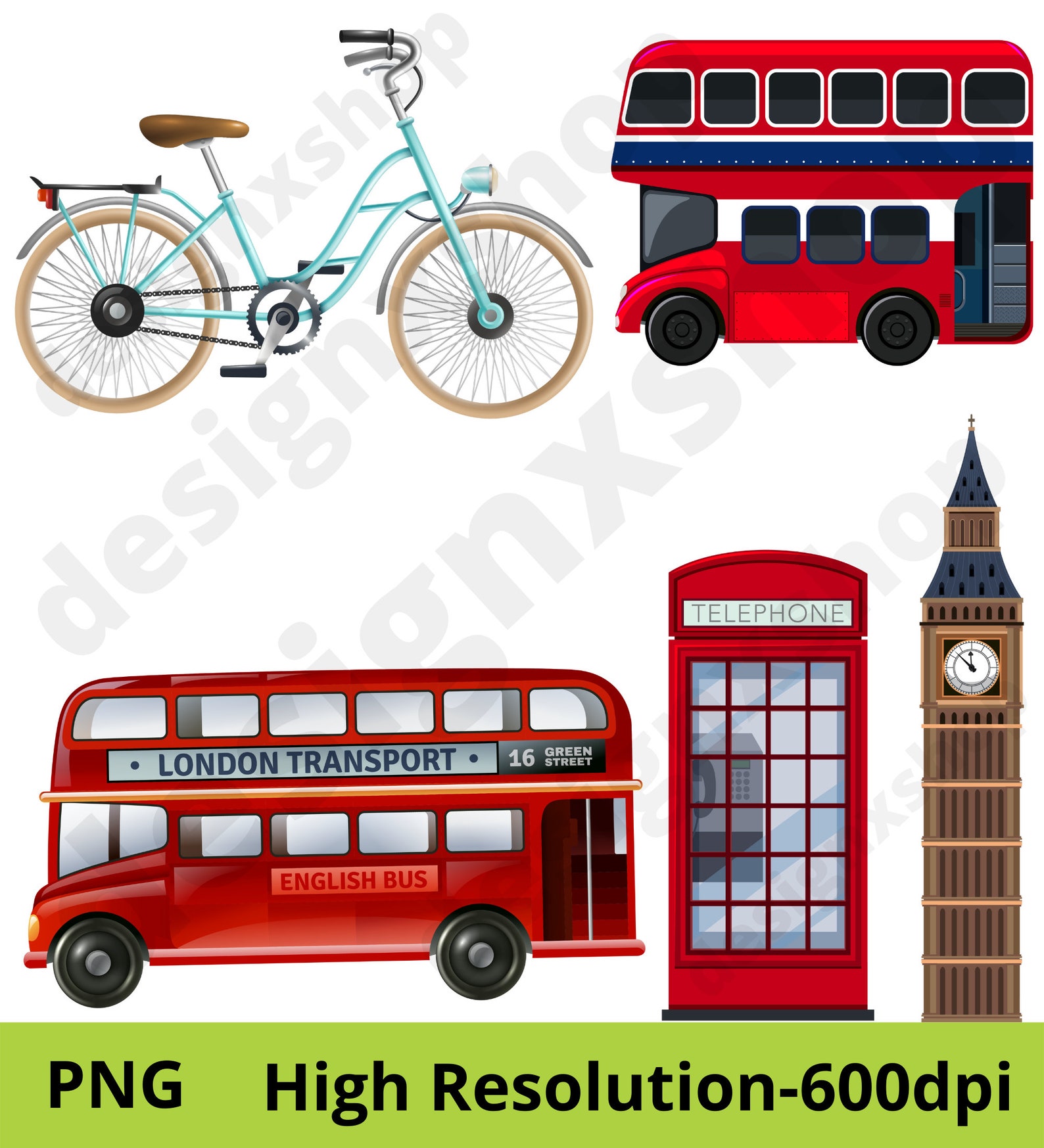 England Clipart London Clipart British Clipart Uk Graphics - Etsy