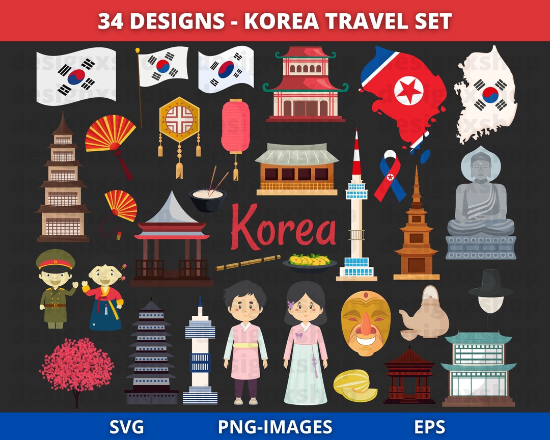 Korea Clipart | Korean Clipart | Culture Clipart | Country Clipart ...