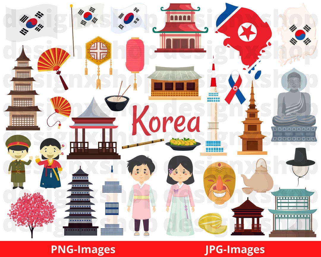 Korea Clipart Korean Clipart Culture Clipart Country Clipart Travel ...