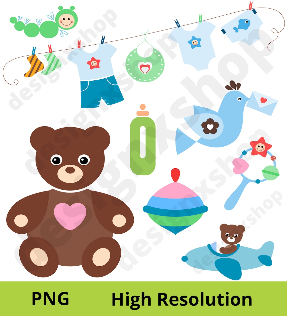 Baby Clipart New Born Clipart Baby Girl Clipart Baby Boy | Etsy