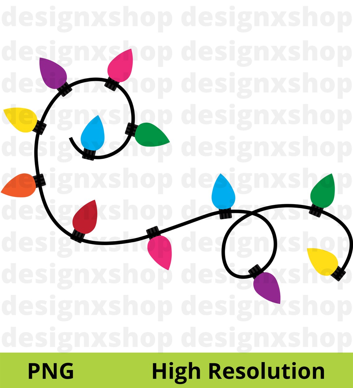 Christmas Lights SVG Lights Svg Christmas Light String Svg - Etsy