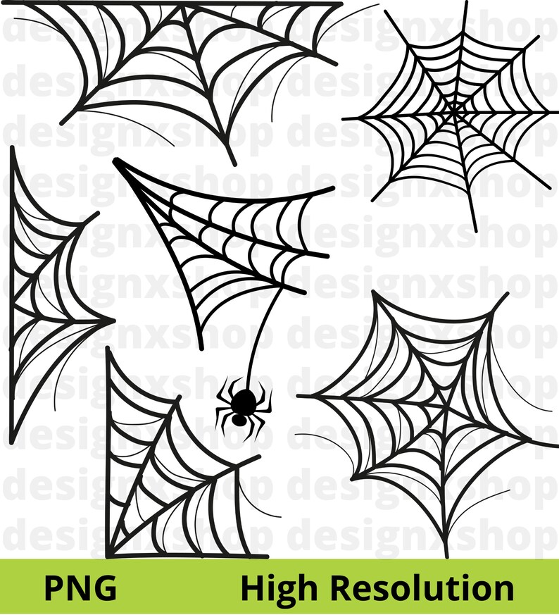 Halloween Cobweb Clipart Spider Web SVG Bundle Cobweb Svg - Etsy