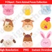Farm Animal Faces Clipart, Animal Faces, Farm Animal Clipart, Farm Face ...