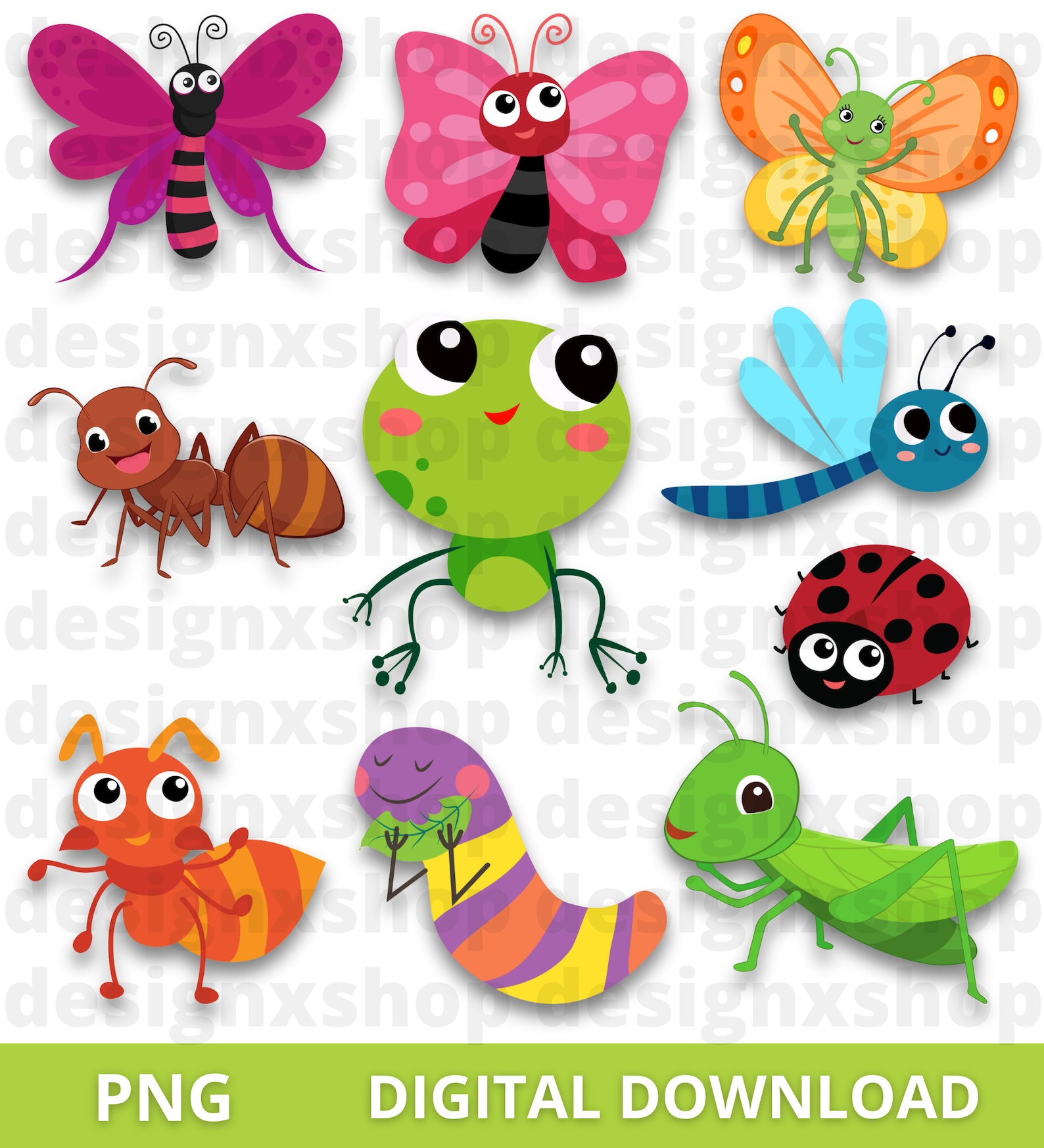 Bugs Clipart, Insects Clipart, Butterfly Clipart, Animal Clipart ...