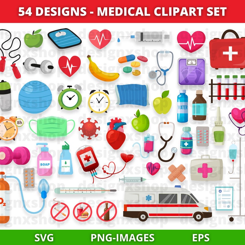 Hospital Clipart - Etsy