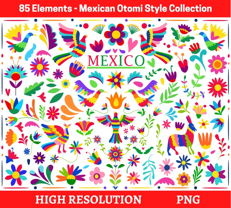Mexican Otomi Clipart Otomi Clipart Mexico Clipart Colorful Mexican