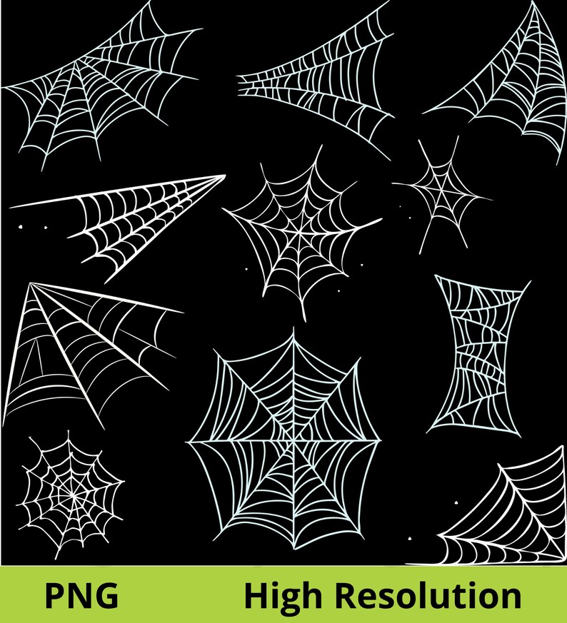 Halloween Cobweb Clipart Spider Web SVG Bundle Cobweb Svg - Etsy