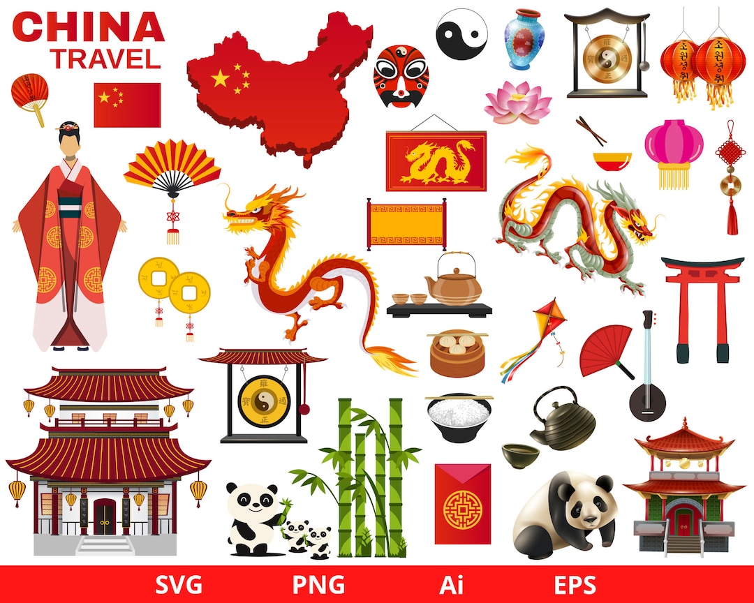 China Clipart, Chinese Clipart, Asian Clipart, China Culture Clipart ...
