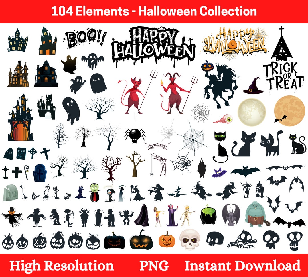 Halloween Svg Bundle, Pumpkin Svg, Ghost Svg, Characters, Spider Web ...
