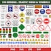 Traffic Signs Clipart, Road Signs, Pretend Play, PNG Files, Digital ...