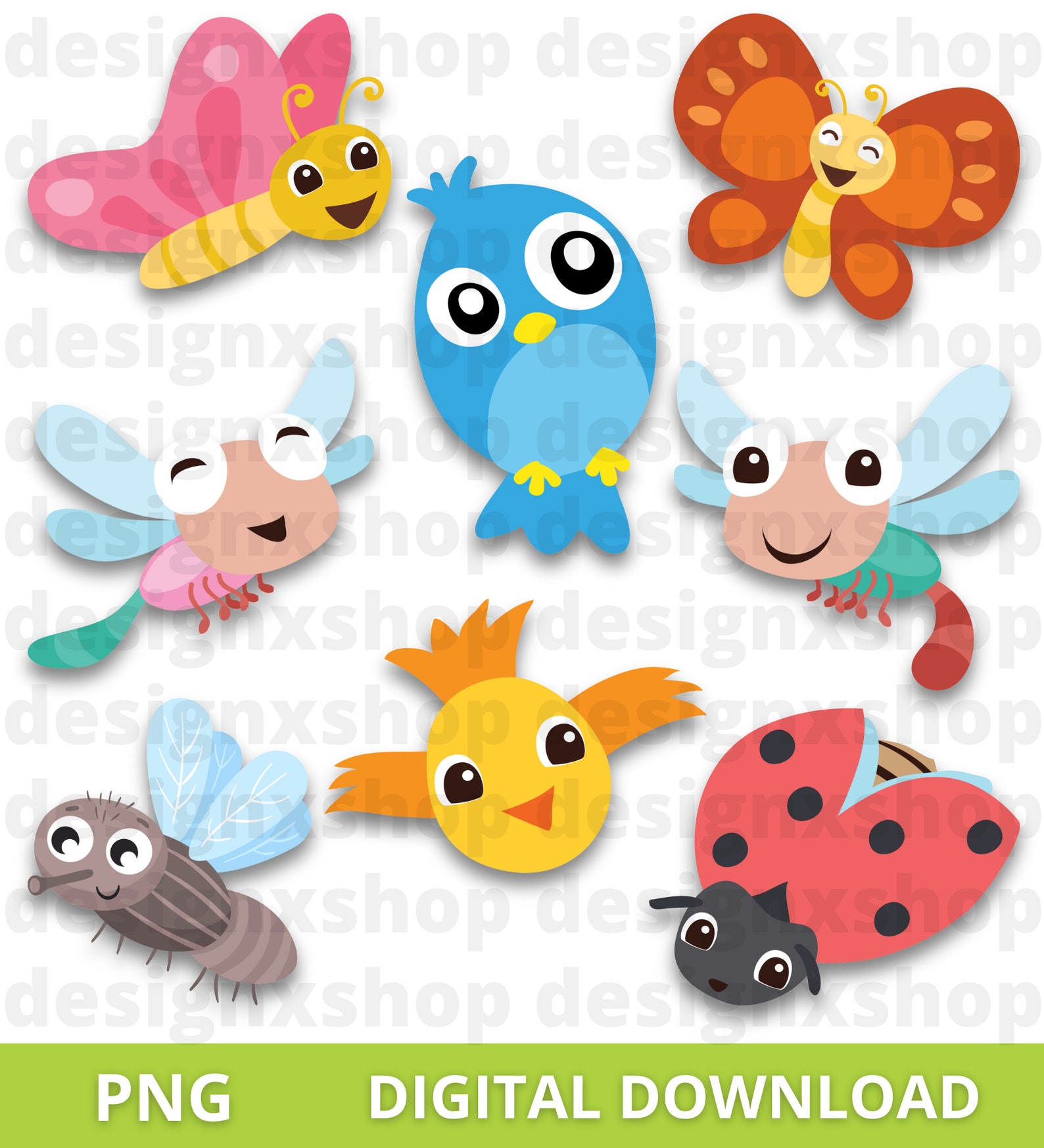 Bugs Clipart, Insects Clipart, Butterfly Clipart, Animal Clipart ...