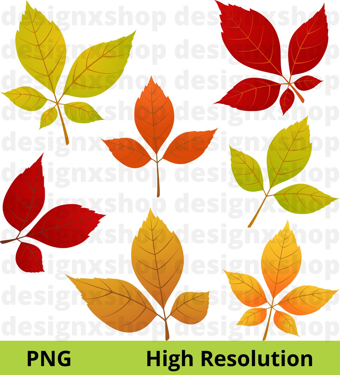 Autumn Leaves Clipart Autumn Clipart Fall Clipart Fall - Etsy
