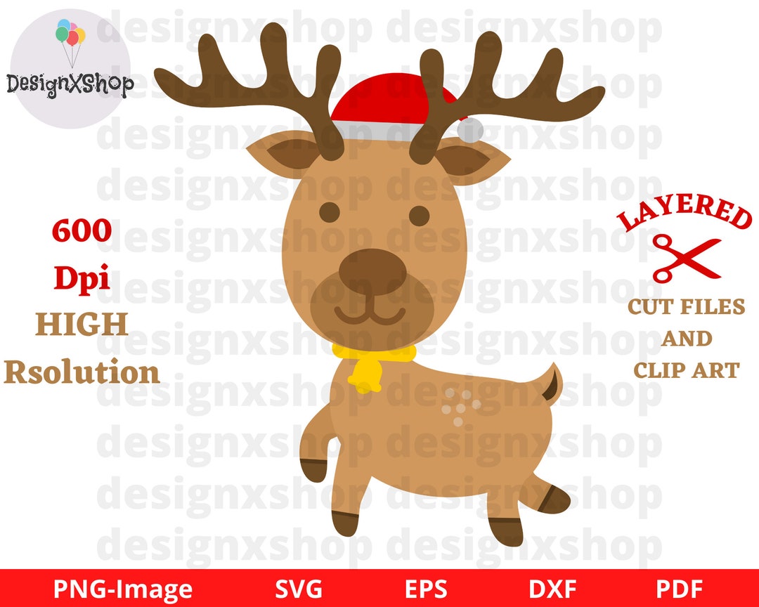 Christmas Reindeer SVG, Reindeer Svg, Christmas Svg, Reindeer Svg Cut ...