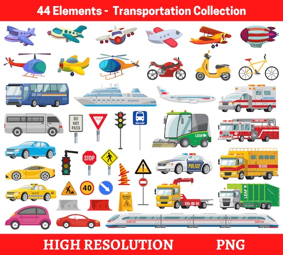 Forms Of Transportation Clipart For Kids