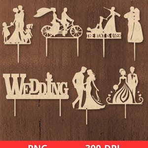 Wedding Cake Topper SVG, Mr & Mrs Couple Cake Topper, Bride and Groom ...