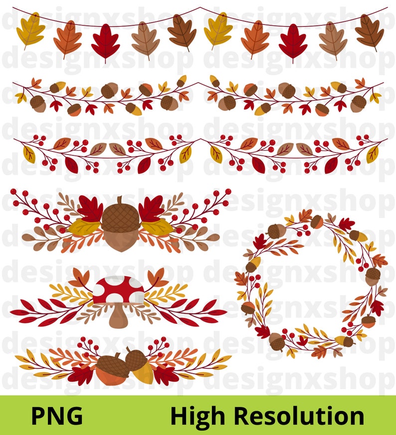 Fall Clipart Autumn Clipart Fall Harvest Clipart Pumpkins - Etsy