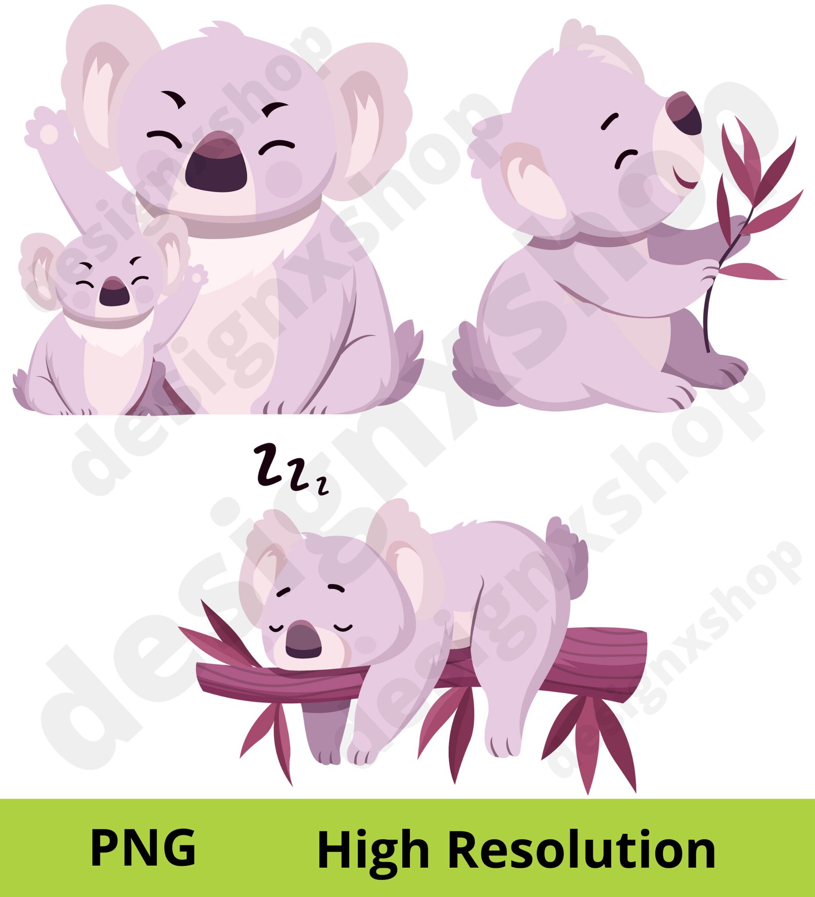 Cute Koala Clipart Koala Bear Clipart KOALA Clipart Animals - Etsy