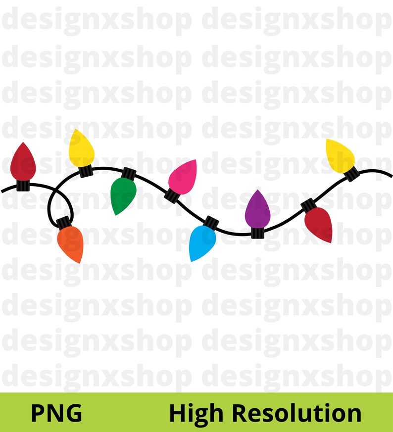 Christmas Lights SVG Lights Svg Christmas Light String Svg - Etsy
